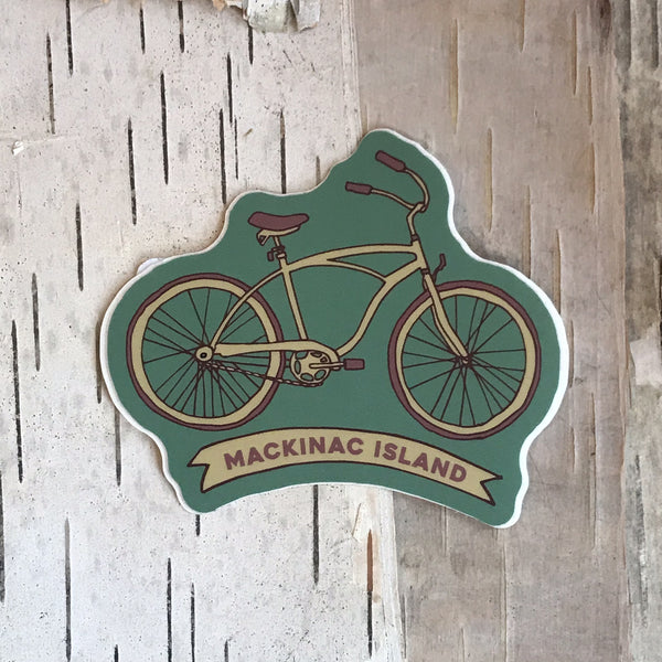 Mackinac Island Bicycle Sticker – Poppins on Mackinac
