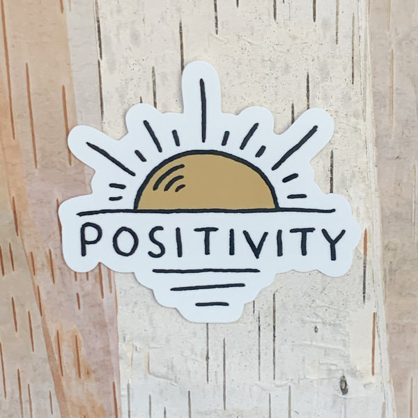 Positivity Sun Sticker – Poppins on Mackinac